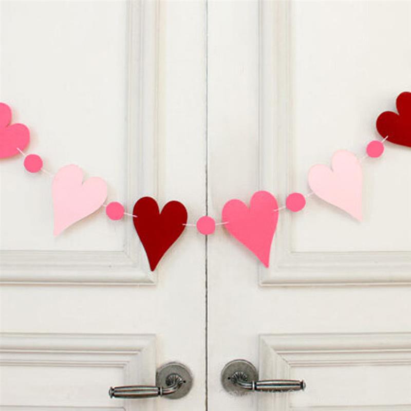 FunPa Romantic Heart Party Banner Colorful Heart S... – Vicedeal