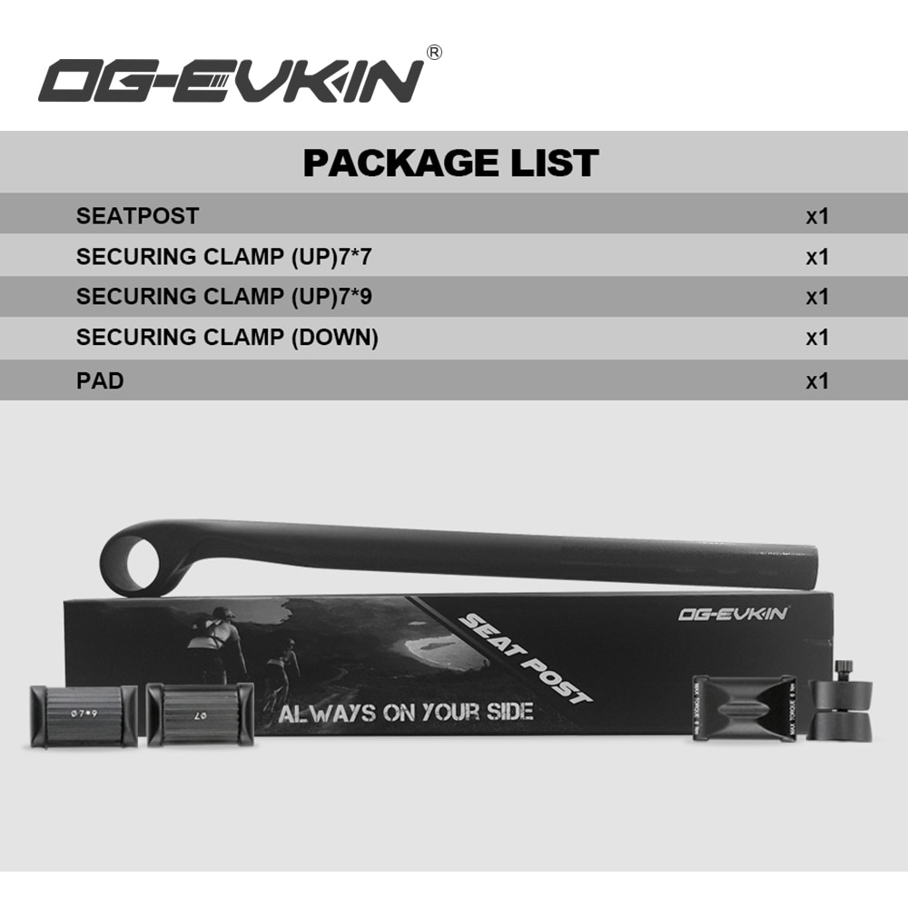 OG-EVKIN SP-012 Bicycle Carbon Seatpost Road MTB U... – Grandado