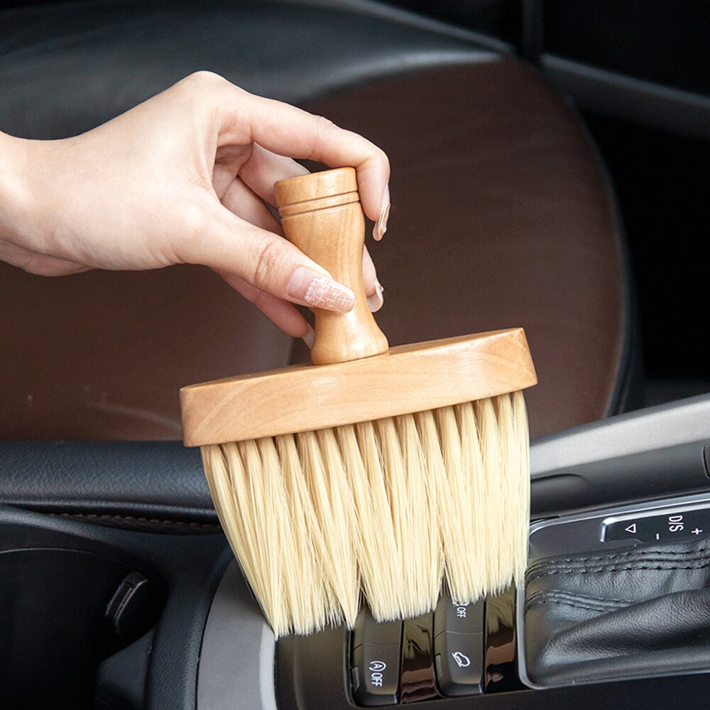 Auto Massief Hout Stof Borstel Auto Air Outlet Lan... – Grandado