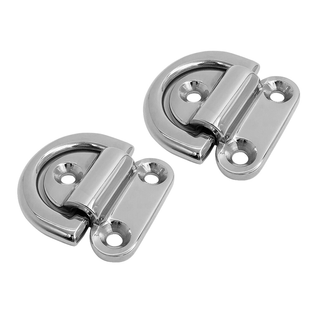 2x Small Folding Pad Eye Deck Lashing Ring Staple ... – Grandado
