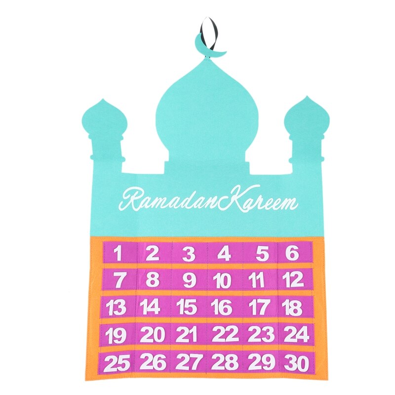 Ramadan Calendar Eid Mubarak Hanging Countdown Cal... – Grandado