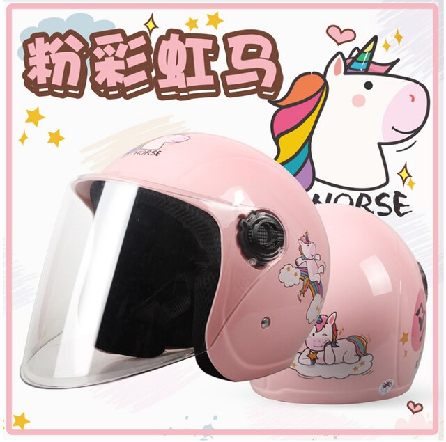 pink color Cute Child Helmets Motorcycle Motorbike... – Vicedeal