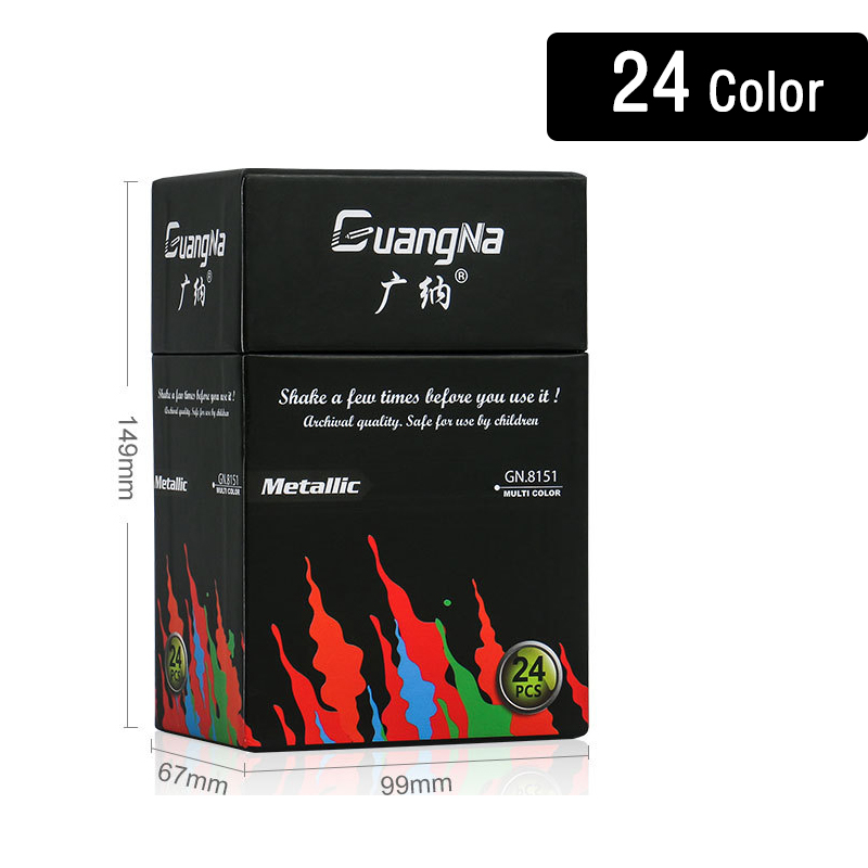 Metallic Marker Pens Set of 24 Colors Premium Pain... – Grandado