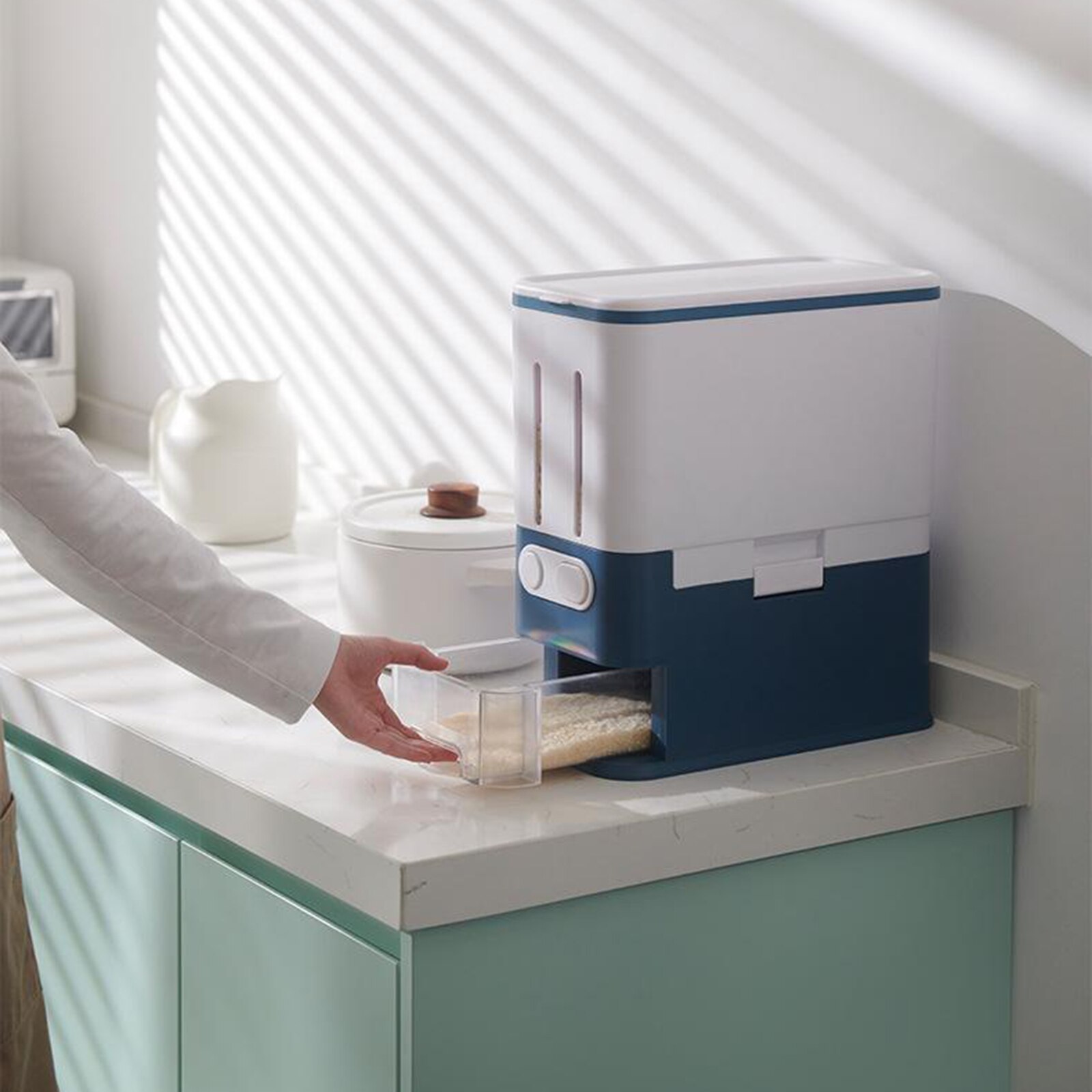 55LBs Large Capacity Food Grain Storage Container ... – Grandado