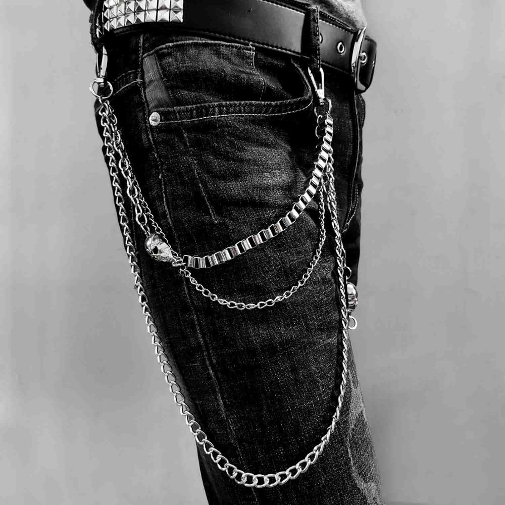Punk Keychain Pants Jeans Men Jewelry Belts Access... – Vicedeal