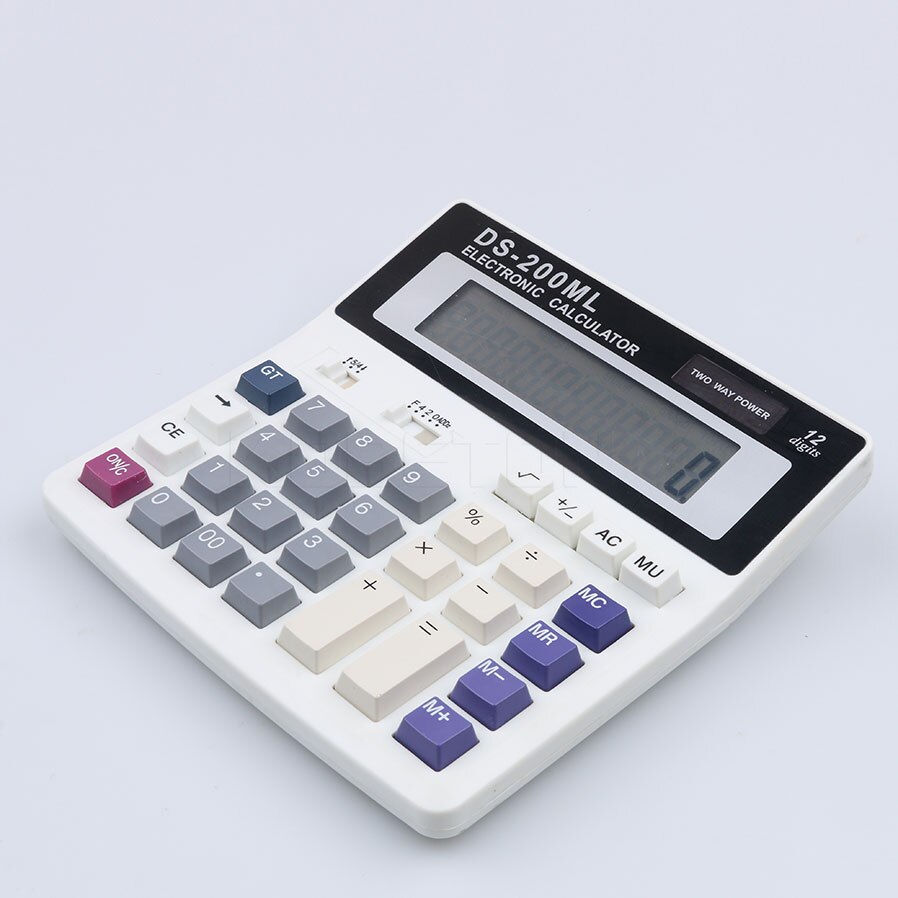 kebidumei Electronic Office Calculator DS-200ML 12... – Grandado