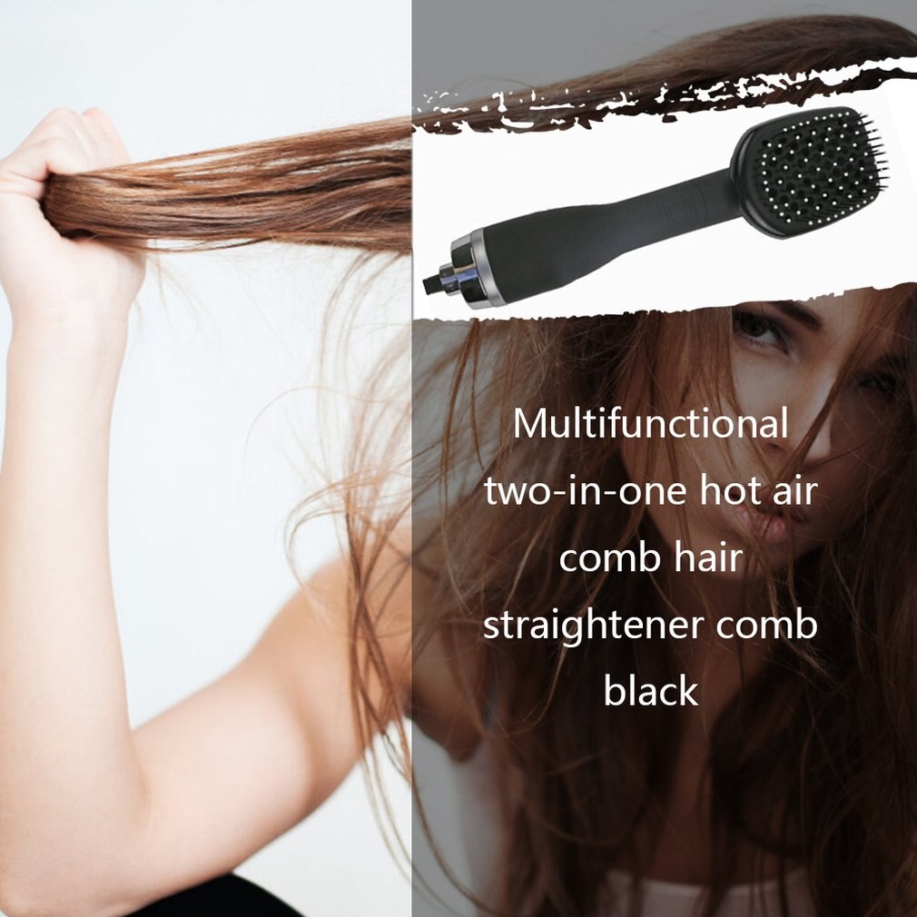 Multi-Function Two-In-One Air Comb Hair Curler Str... – Grandado