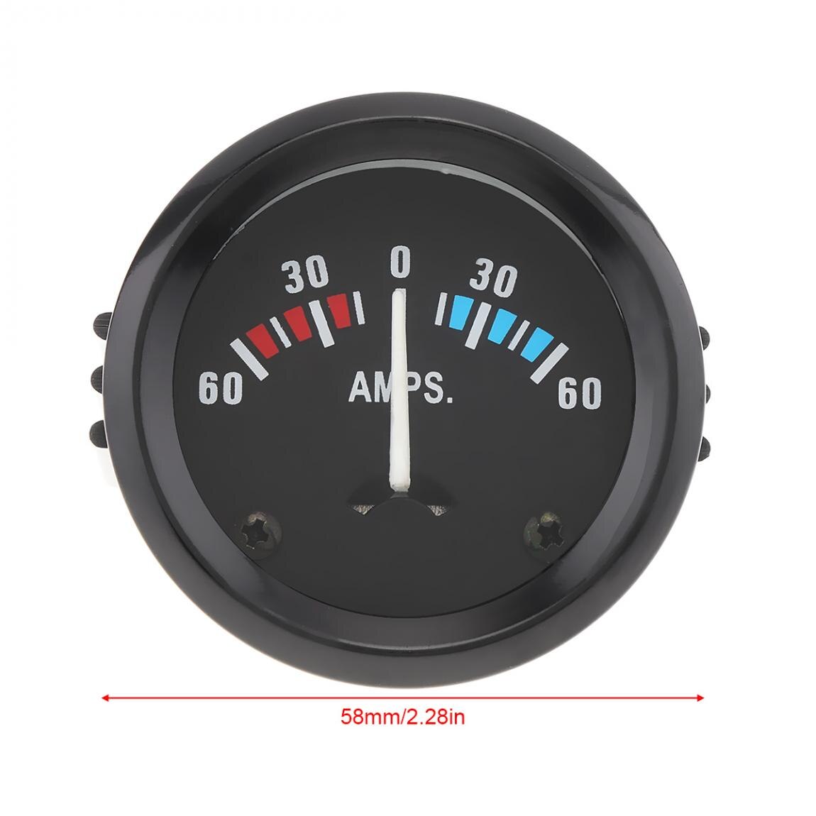 2" 52MM Car AMPS Meter 12V 60-0-60 Ammeter Wh... – Vicedeal