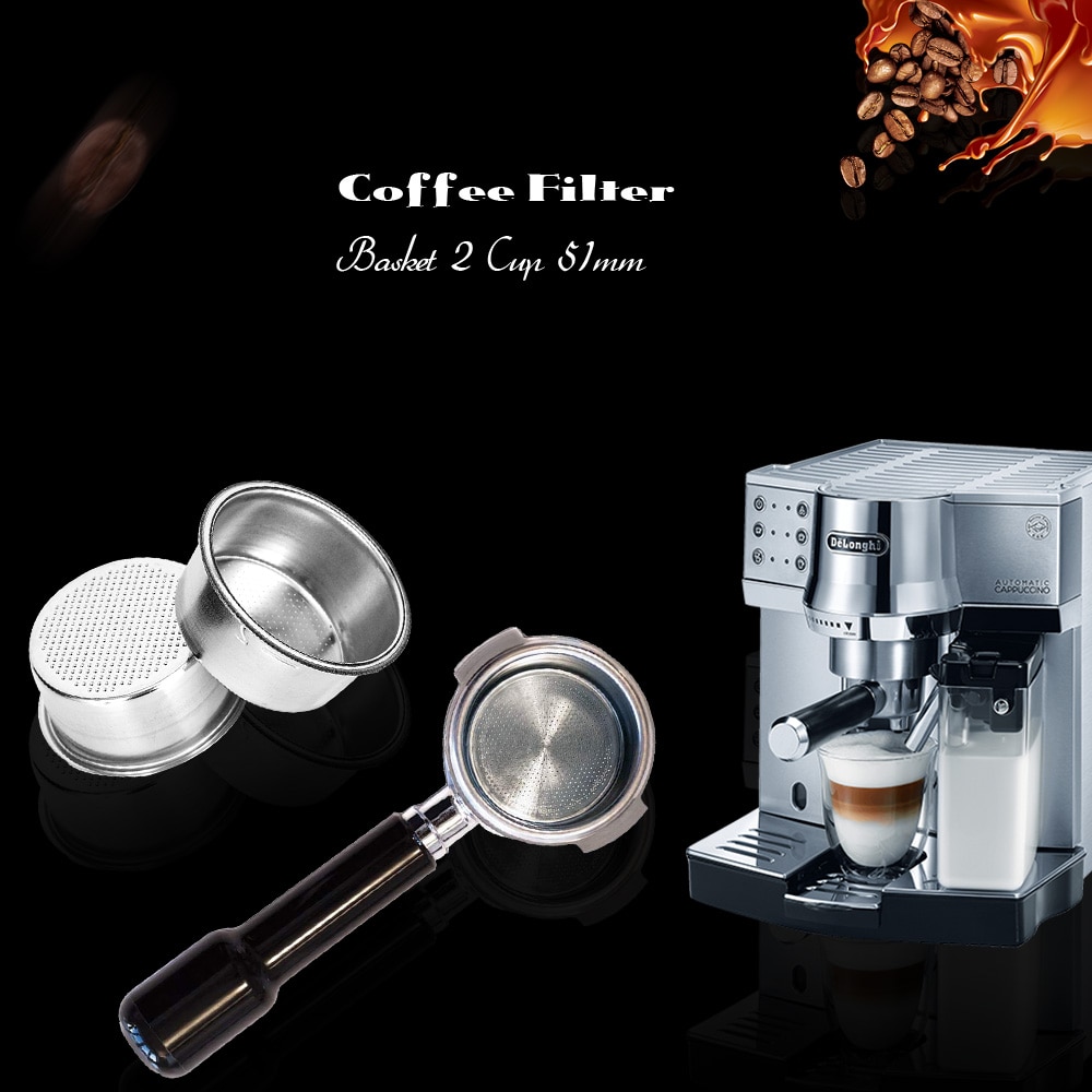 Dobbelt porøs filterskålkurv halvautomatisk kaffem... – Grandado