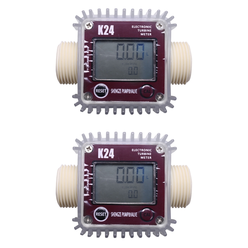 2X Digital Lcd K24 Flow Meter Turbine Fuel Flow Te... – Vicedeal