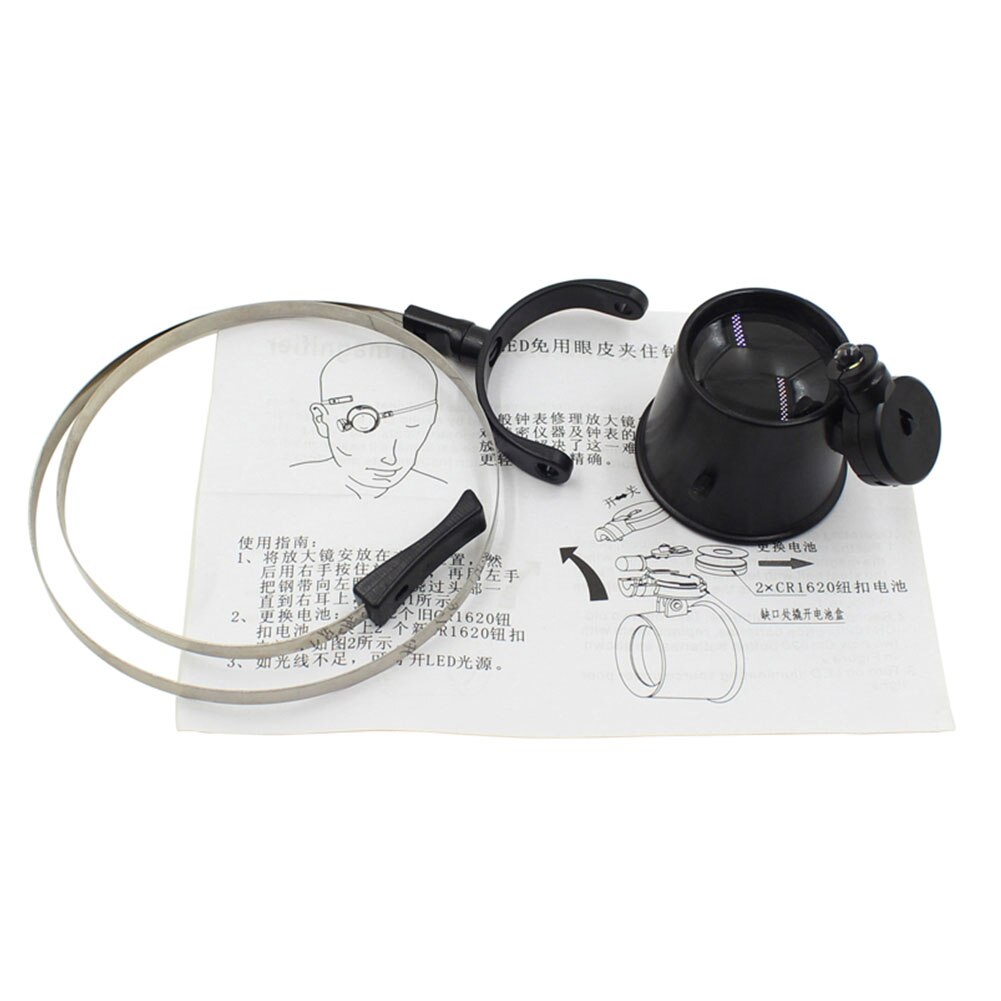 15X Optical Lens Battery Powered LED Lighted Eye L... – Vicedeal