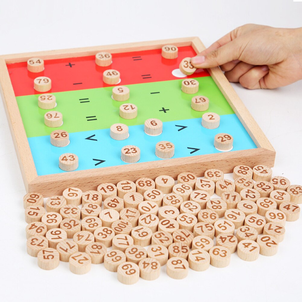 Kids 1-100 Addition Subtraction Arithmetic Board P... – Grandado