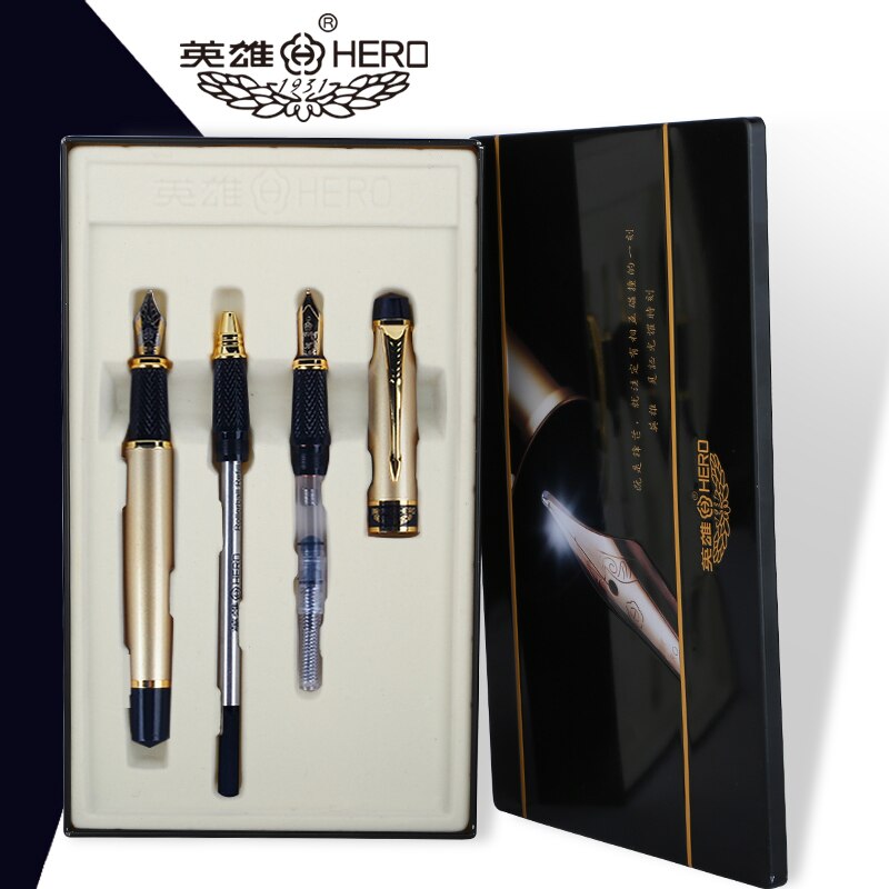 Hero fountain pen 7032, 3 in 1 comb pen set ,ink p... – Grandado