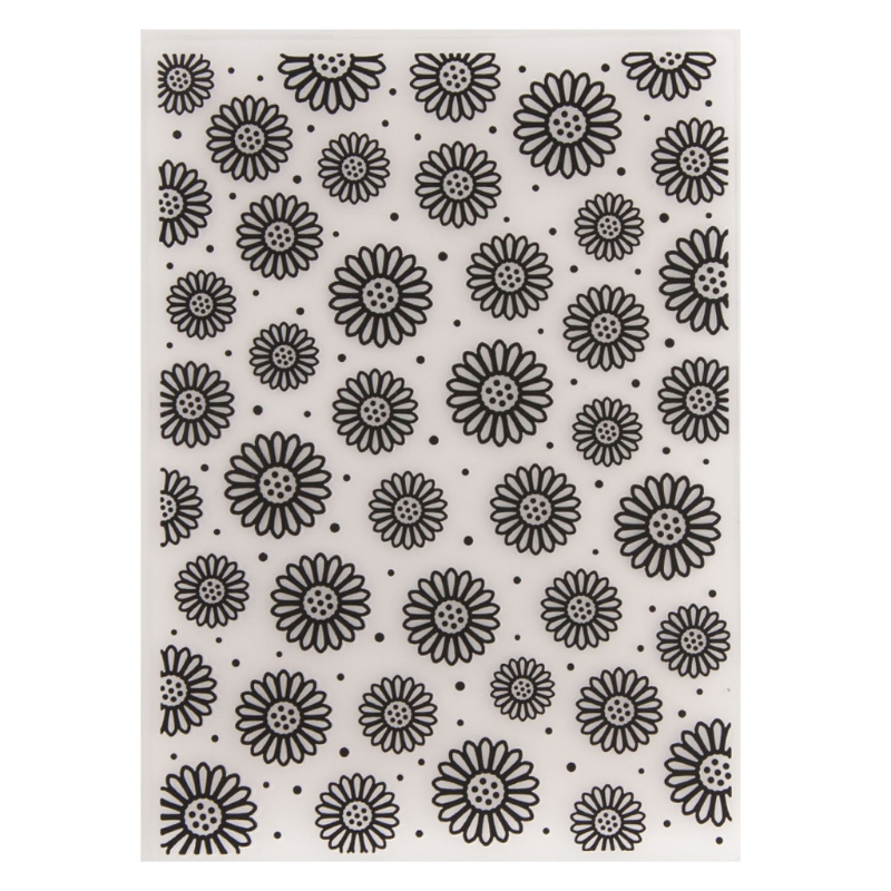 Sunflower Plastic Embossing Folder Stencil Templat... – Grandado