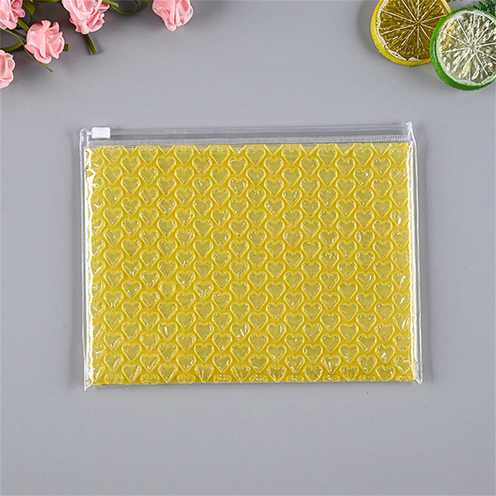 Zipper Lock Bubble Bag Pink Blue Envelope Heart Sh... – Grandado