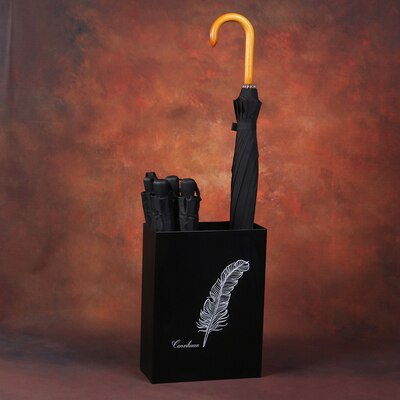 Iron umbrella stand multi-function umbrella bucket... – Grandado