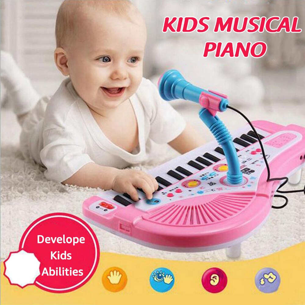 37 Keys Kids Musical Piano Electronic Piano Keyboa... – Grandado