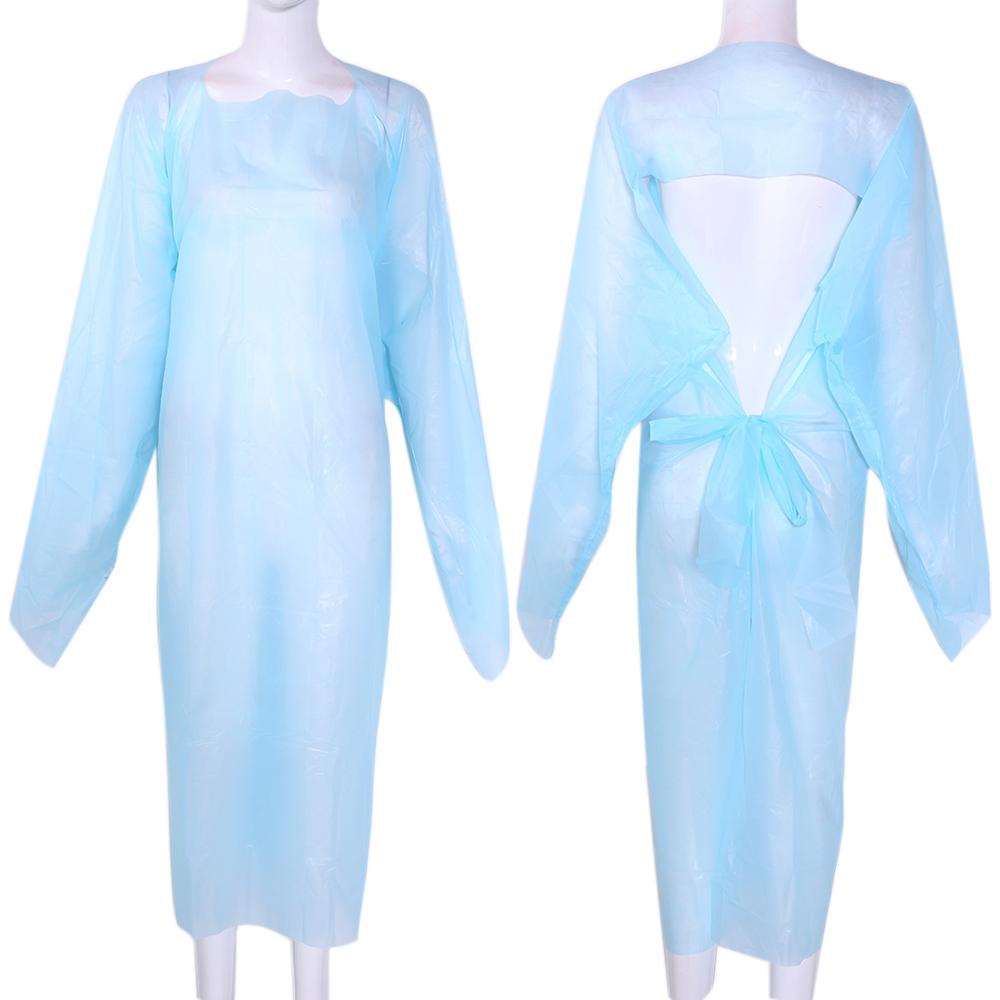 10 Pack Blue Disposable Isolation Gown Protective ... – Grandado