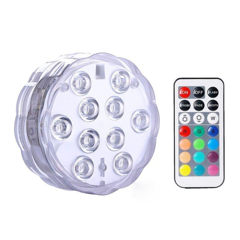 10LED Rgb Dompelpomp Licht Met Magneet En Zuignap,... – Vicedeal