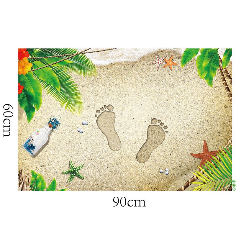 3D Strand Voetafdrukken Floor Stickers Creatieve D... – Vicedeal