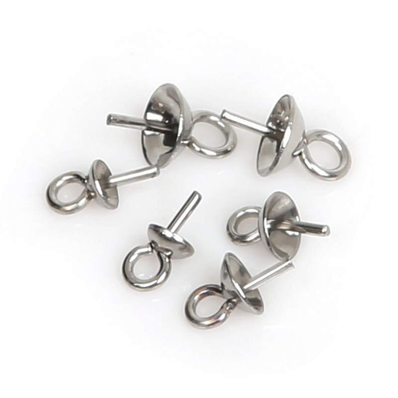 50 stücke Edelstahl Schraube Eye Pin Bail Top Gebo... – Vicedeal