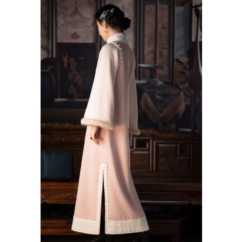 Pink Long Qipao Sweet Vintage Chinese Dress Hanfu ... – Vicedeal