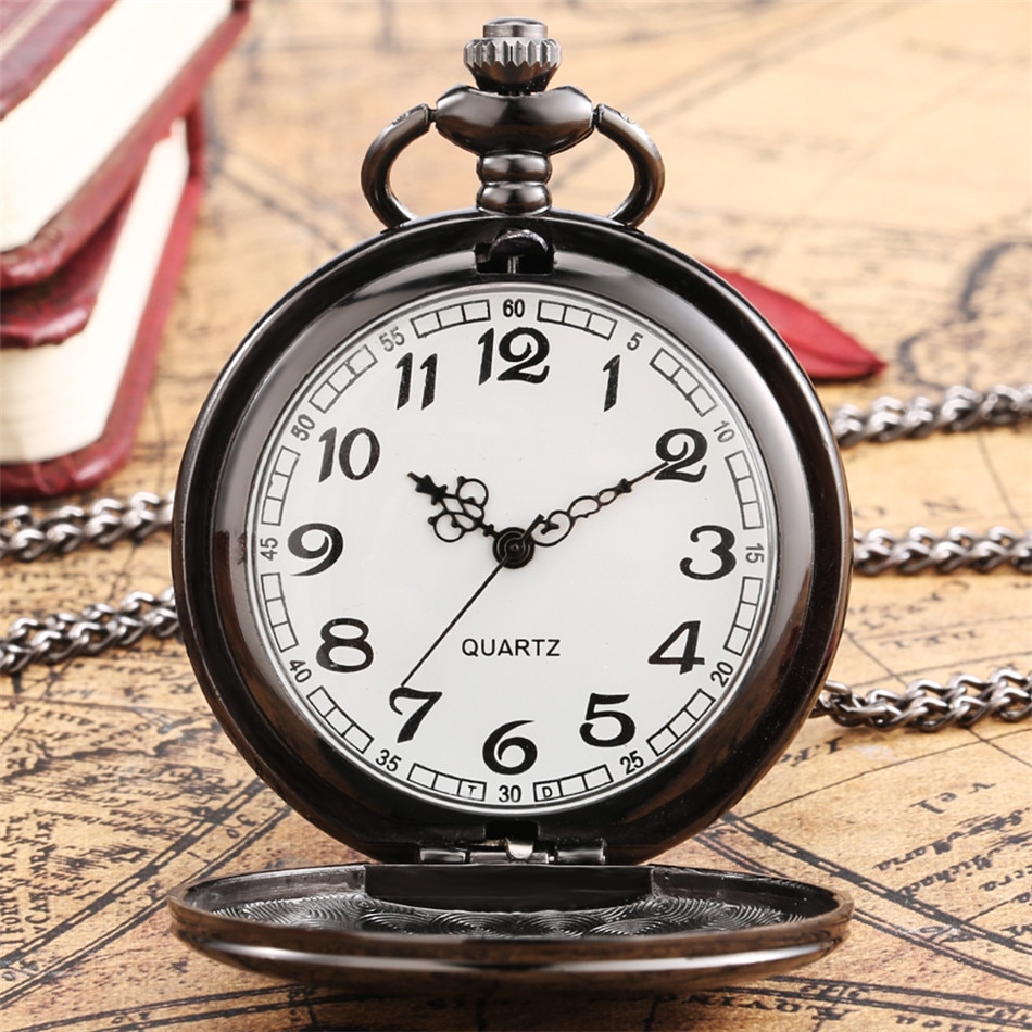 Double Smooth Full Hunter Quartz Pocket Watch Anti... – Grandado