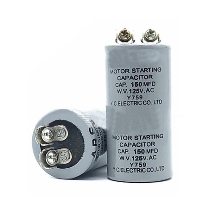 Cylinder 150MFD 125VAC Motor Starting Run Capacito... – Vicedeal