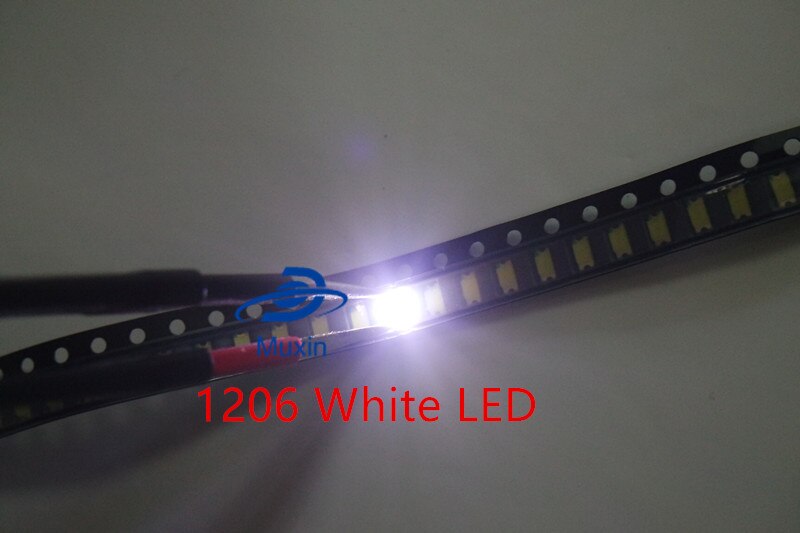 50pcs SMD 1206 (3216) White Ultra Bright 20mA 3V L... – Grandado