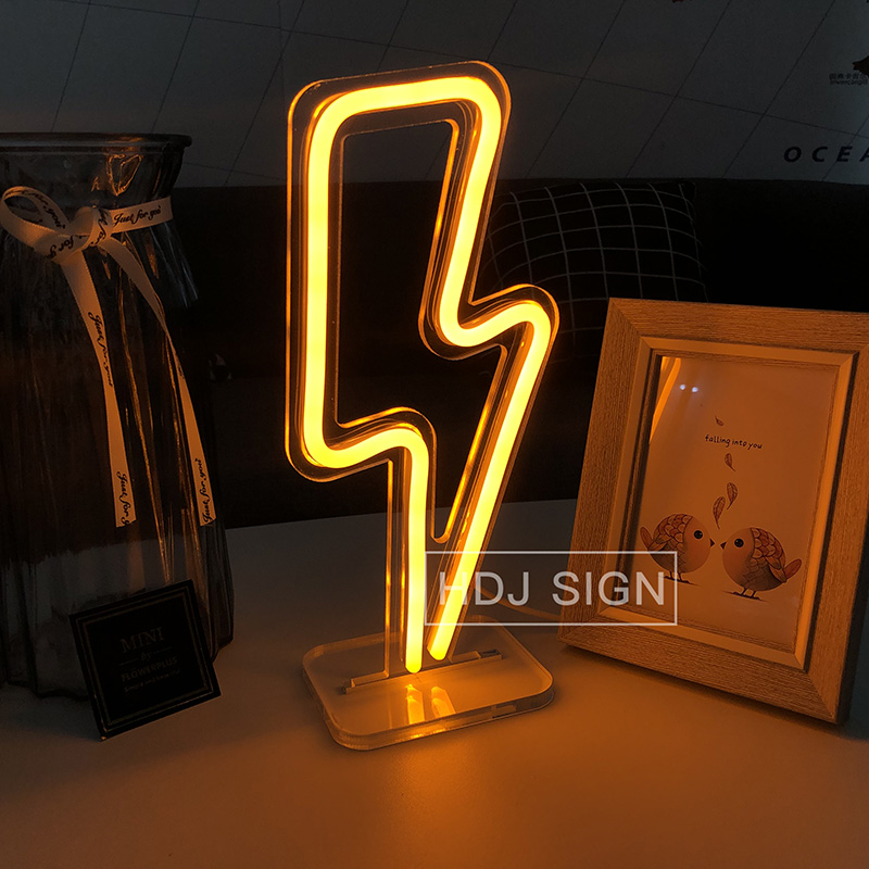 Lightning Neon Light Party Muur Opknoping Led Neon... – Vicedeal