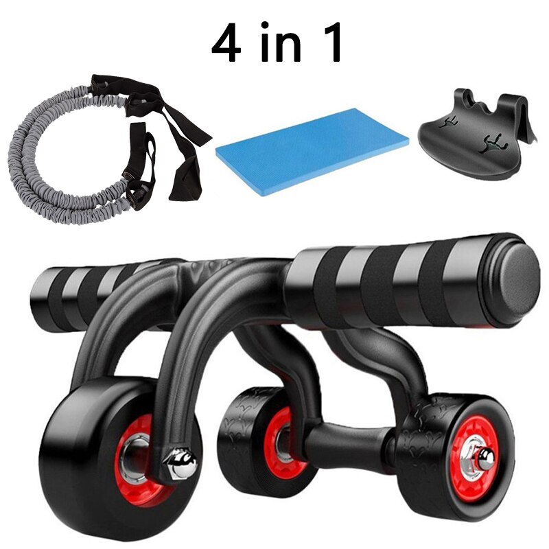 No Noise 3 Wheels Abdominal Roller Home Fitness Eq... – Grandado