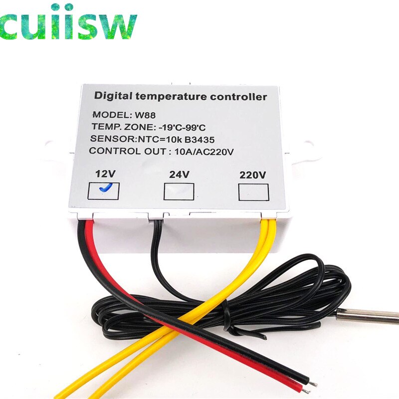 W88 12V/220V 10A Digital LED Temperature Controlle... – Vicedeal