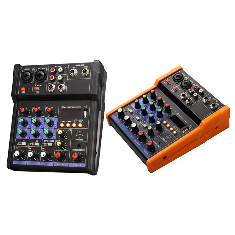 4 Channel Bluetooth Mixer Portable Audio Mixer Dj ... – Vicedeal