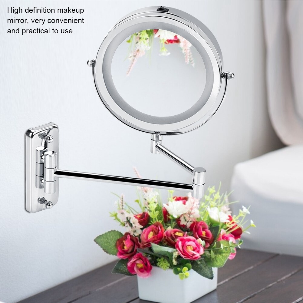 Led peili seinäkiinnitys meikkipeili 360 astetta k... – Grandado