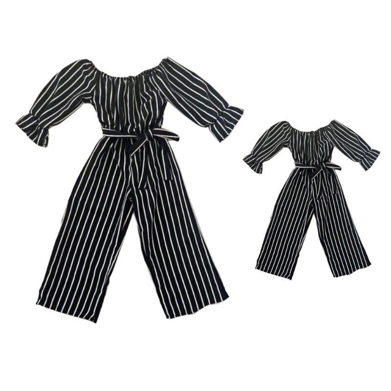 Mommy And Me Clothes Striped Mom And Daughter Jump... – Grandado