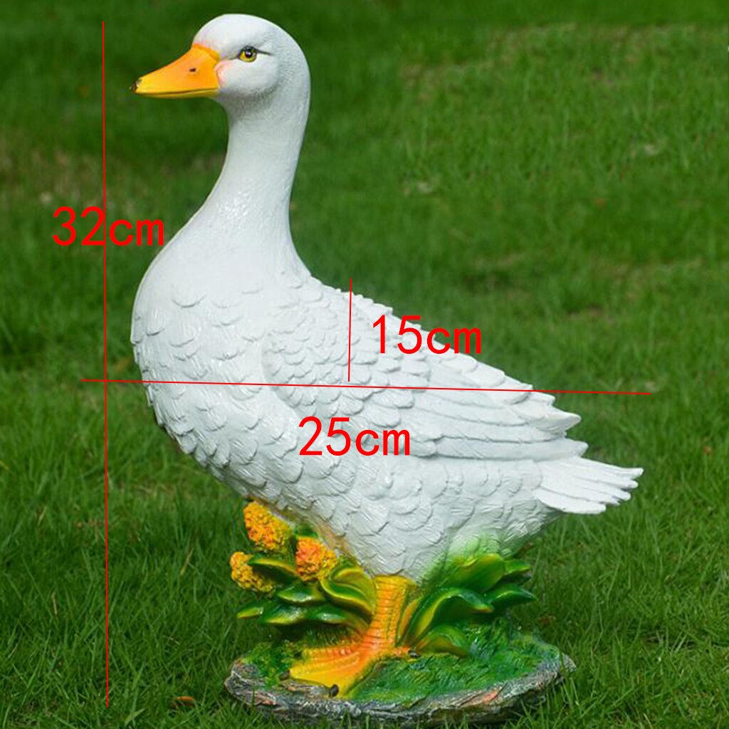 Garden Decor Outdoor Resin Duck Statue Lifelike Du... – Grandado