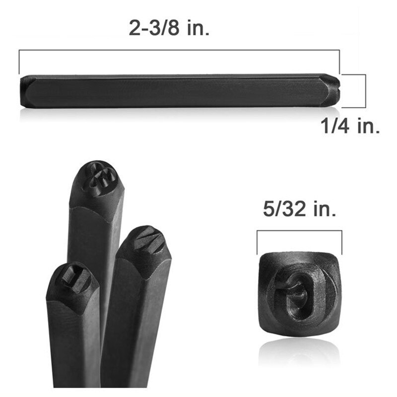 36pcs/set Stainless Steel Letter Number Punch Set ... – Vicedeal