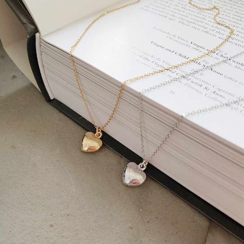 925 sterling zilveren hart ket eenvoudige elegante... – Grandado