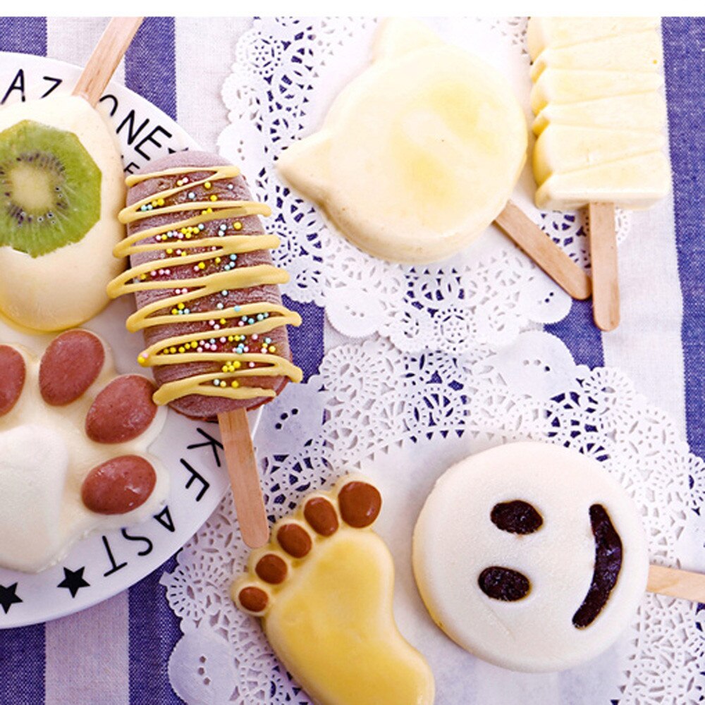 Set Wooden Ice Cream Sticker Lolly Moulds Freezer ... – Vicedeal