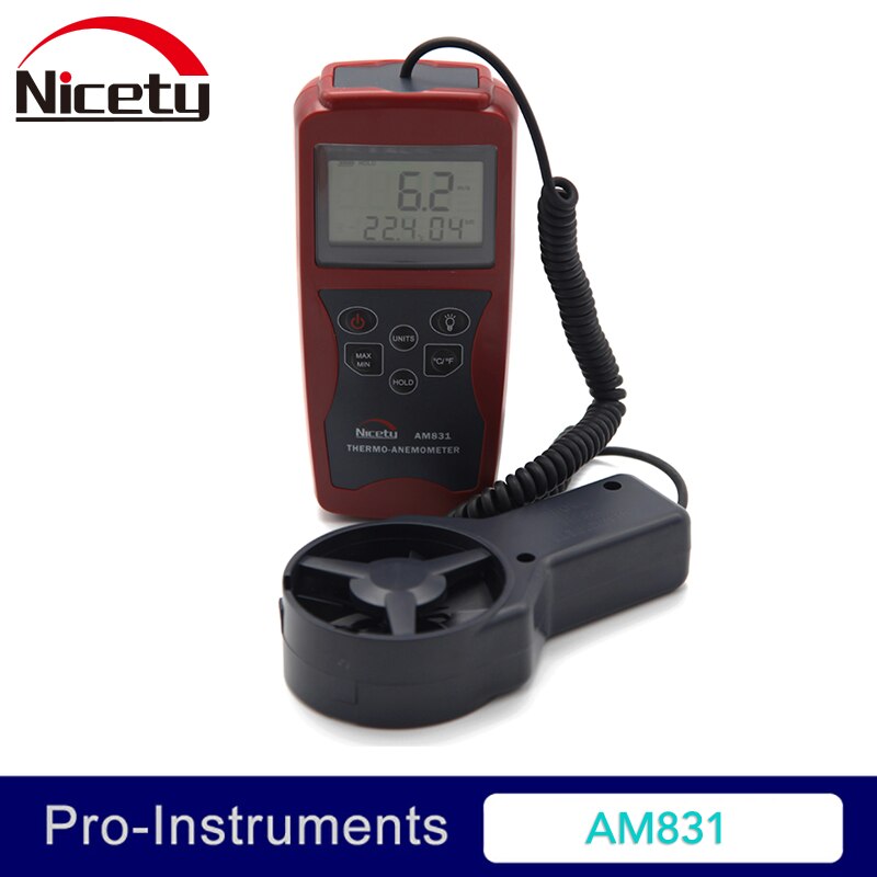 Nicety AM831 LCD Handheld Digital Anemometer Wind ... – Vicedeal