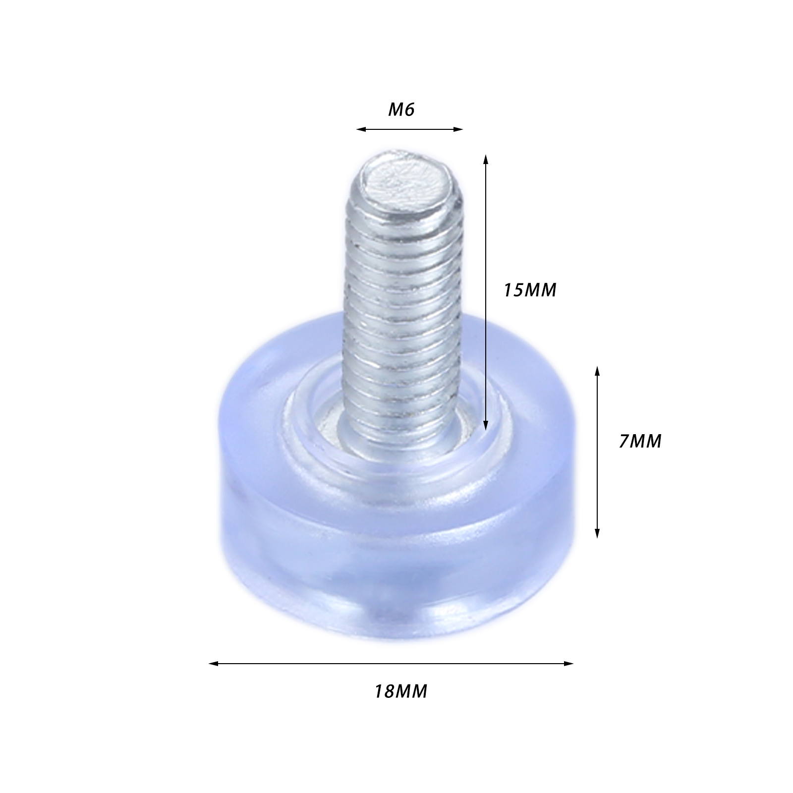 10Pcs Transparent Furniture Levelers M6 M8 Screw I... – Grandado