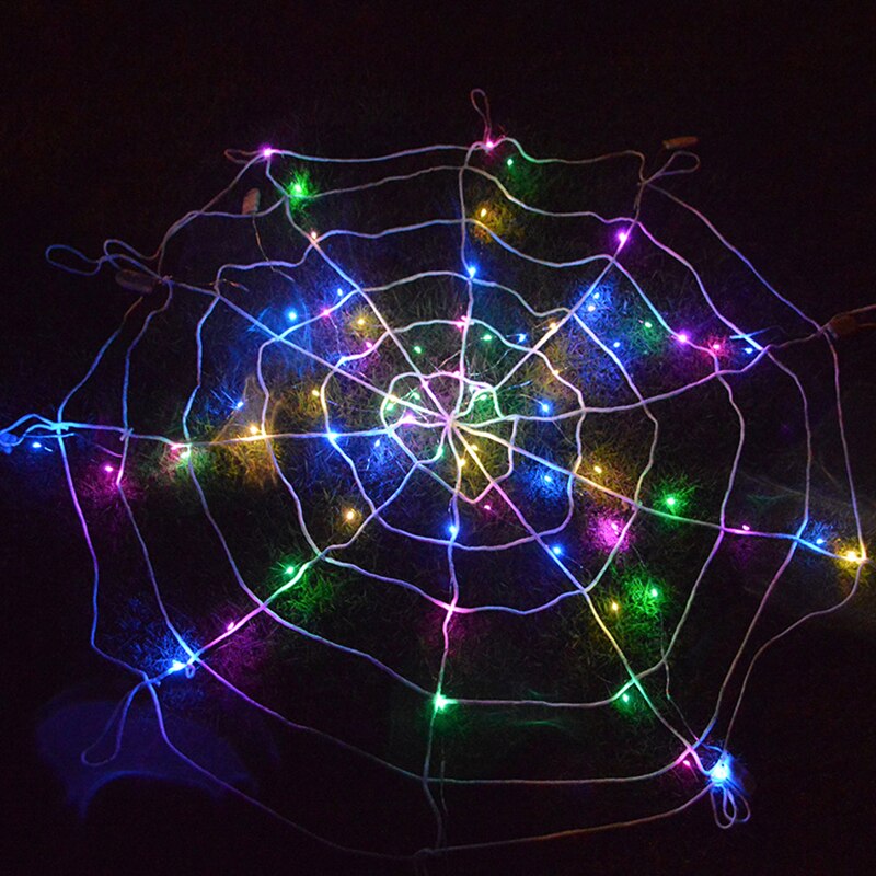 Halloween LED Light Glowing Spider Web Color Glowi... – Grandado