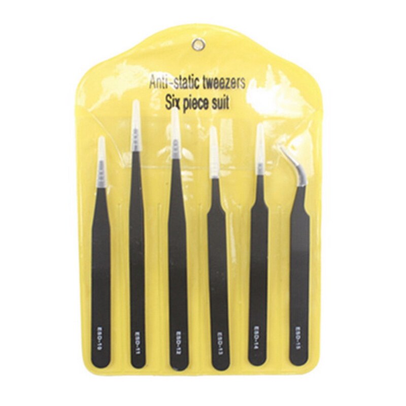 2 / 6pcs ESD Anti-Static Stainless Steel Tweezers ... – Grandado