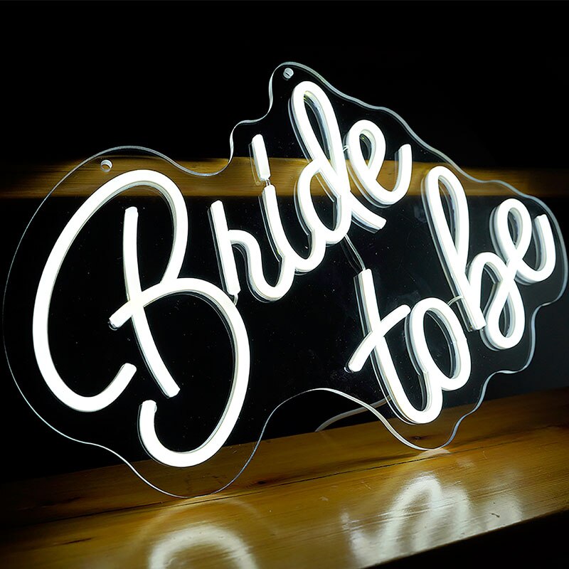 Bridetobe Letter Neon Signs LED Neon Light Sign Wh... – Vicedeal