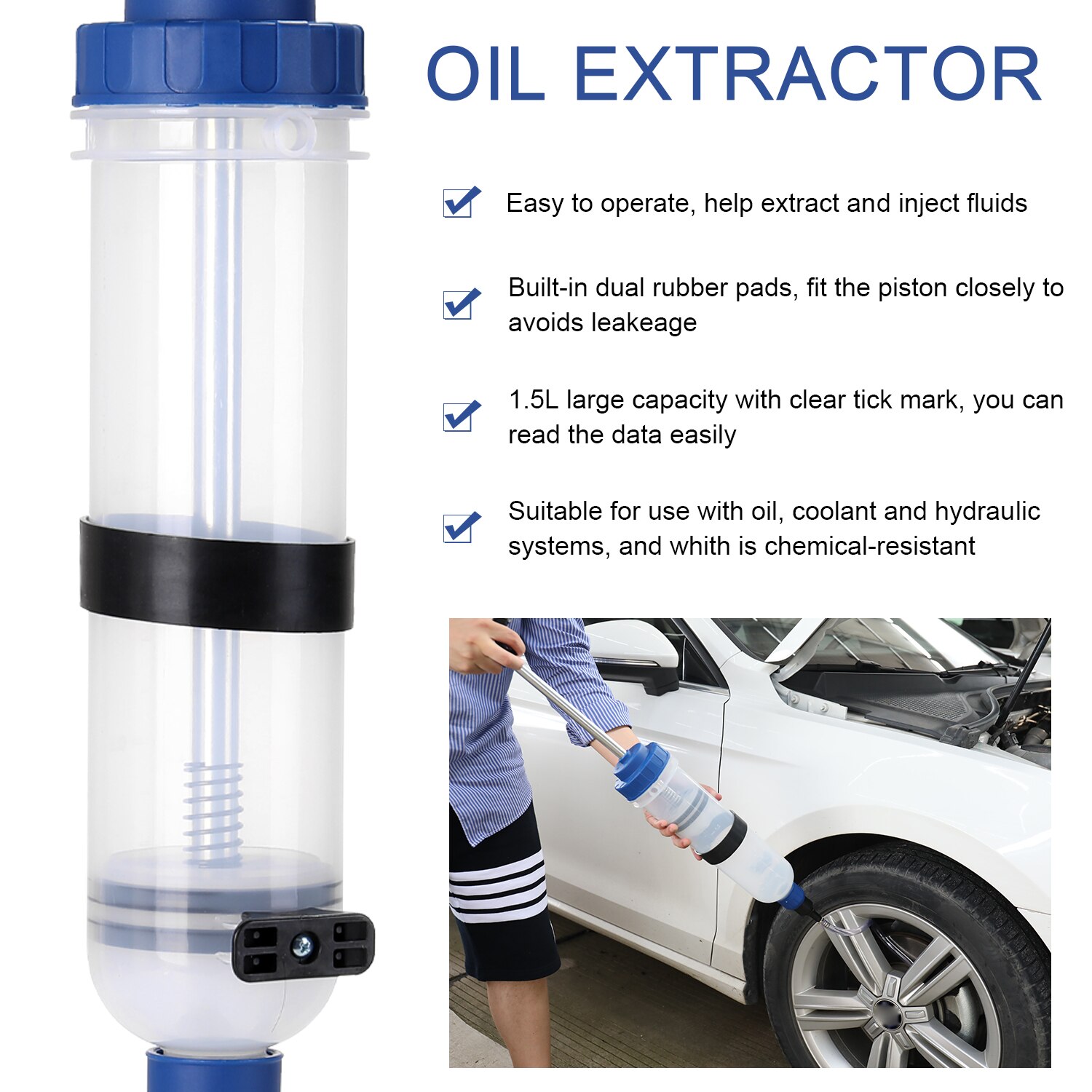 1500CC Oil Extractor Filling Bottle Transfer Manua... – Grandado