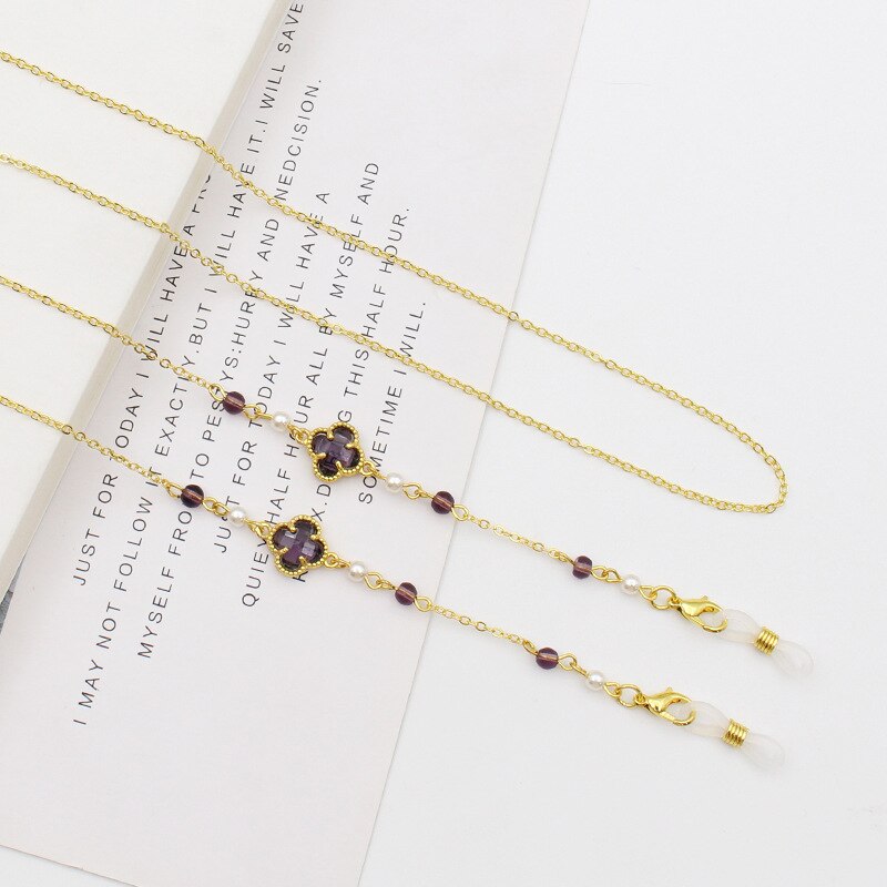 XiaoboACC Crystal Glasses Chain Face Mask Lanyard ... – Vicedeal