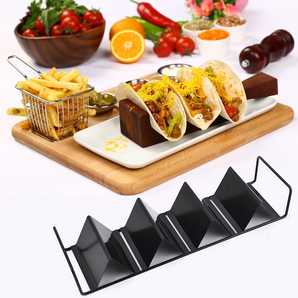 Stainless Steel Tacos Holder Iron Pizza Tray Plate... – Vicedeal