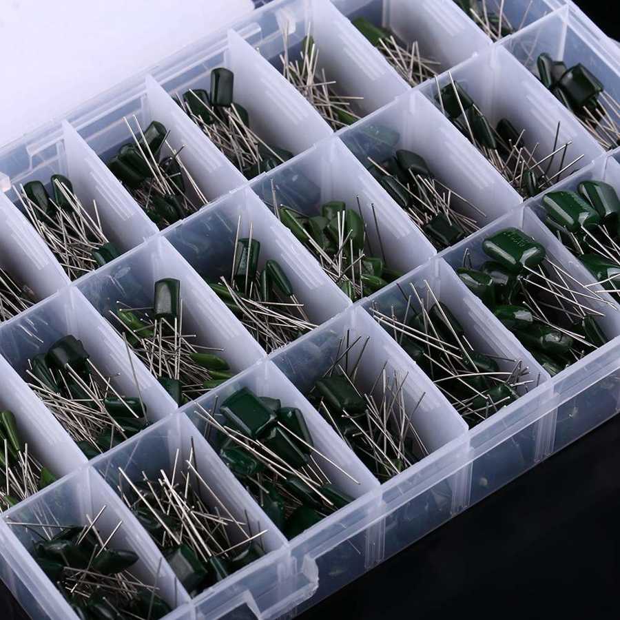 100V 24value 660pcs Polyester Film Capacitor Assor... – Grandado