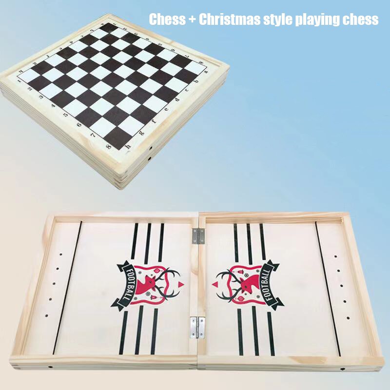 Folding Bumper Chess Fun Two-in-One Chess Battle, ... – Grandado