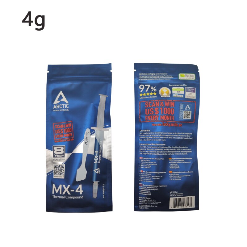 2g 4g 8g 20g ARCTIC MX-4 prozessor CPU Kühlkörper ... – Vicedeal